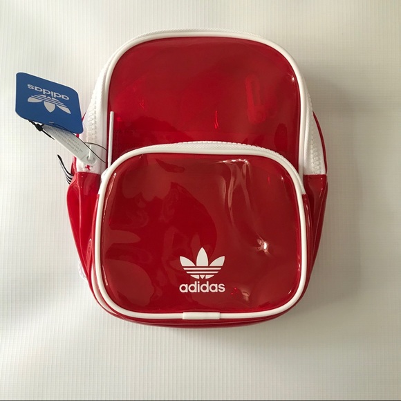 adidas | Bags | Adidas Red And White Mini Backpack | Poshmark